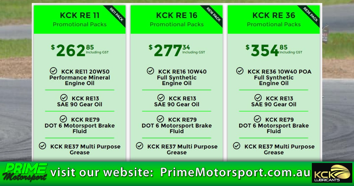 KCK Lubricants in stock at Prime Motorsport